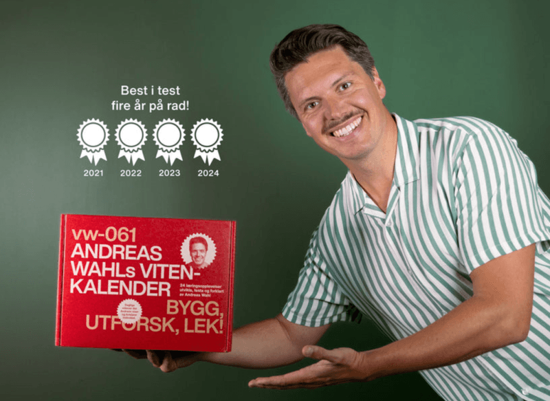 Vitenkalender 2025, Julekalender fra Andreas Wahl - Greentoys.no - Greentoys.no